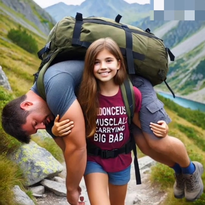 Lift and Carry // Strong Tiny Cute Girl // She Lifts Her Father In A ...