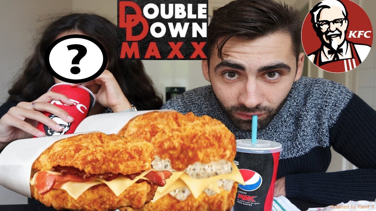 KFC CHALLENGE EN COUPLE - DOUBLE DOWN MAXX ! - YouTube