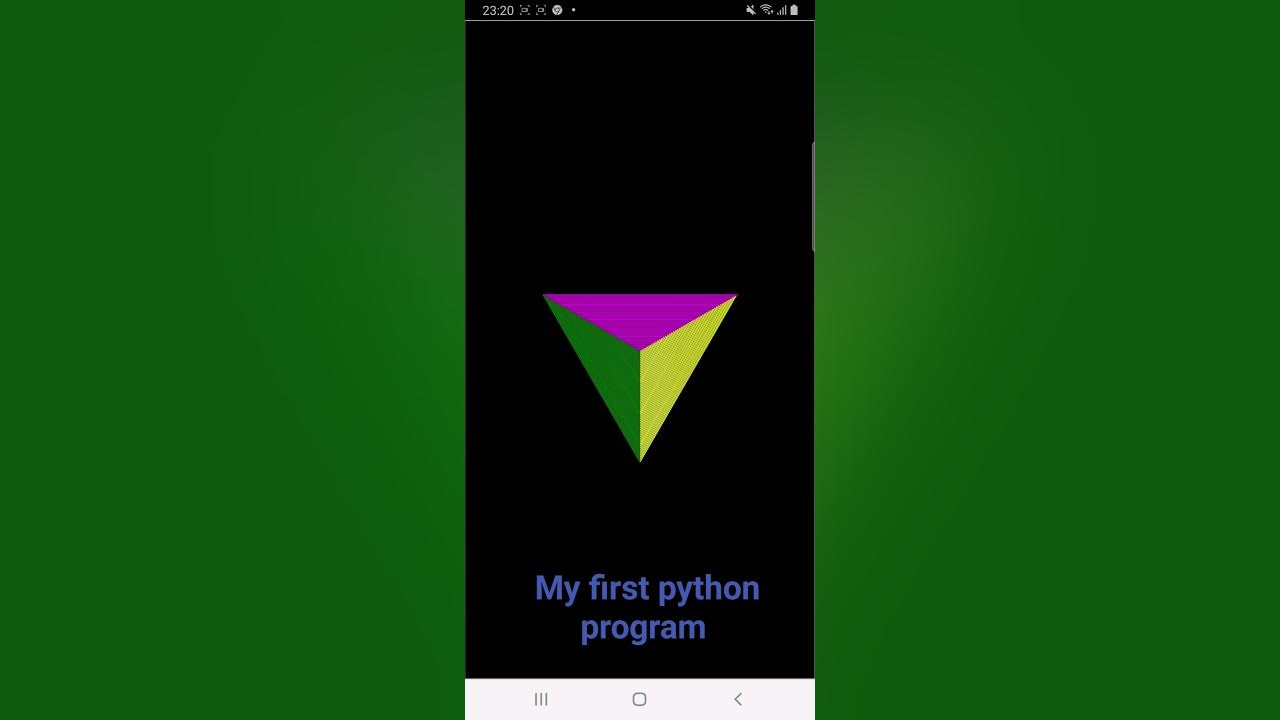 My First Python Program Youtube