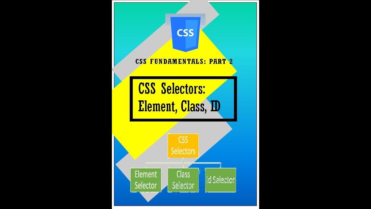 Css Fundamentals 2 Css Selectors Youtube