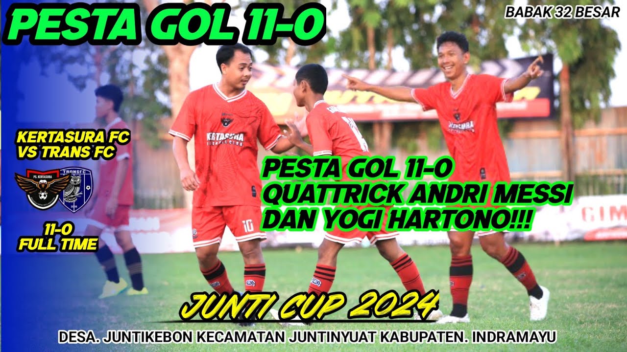 Pesta gol 11-0‼️ Quattrick andri messi dan yogi hartono || kertasura fc ...