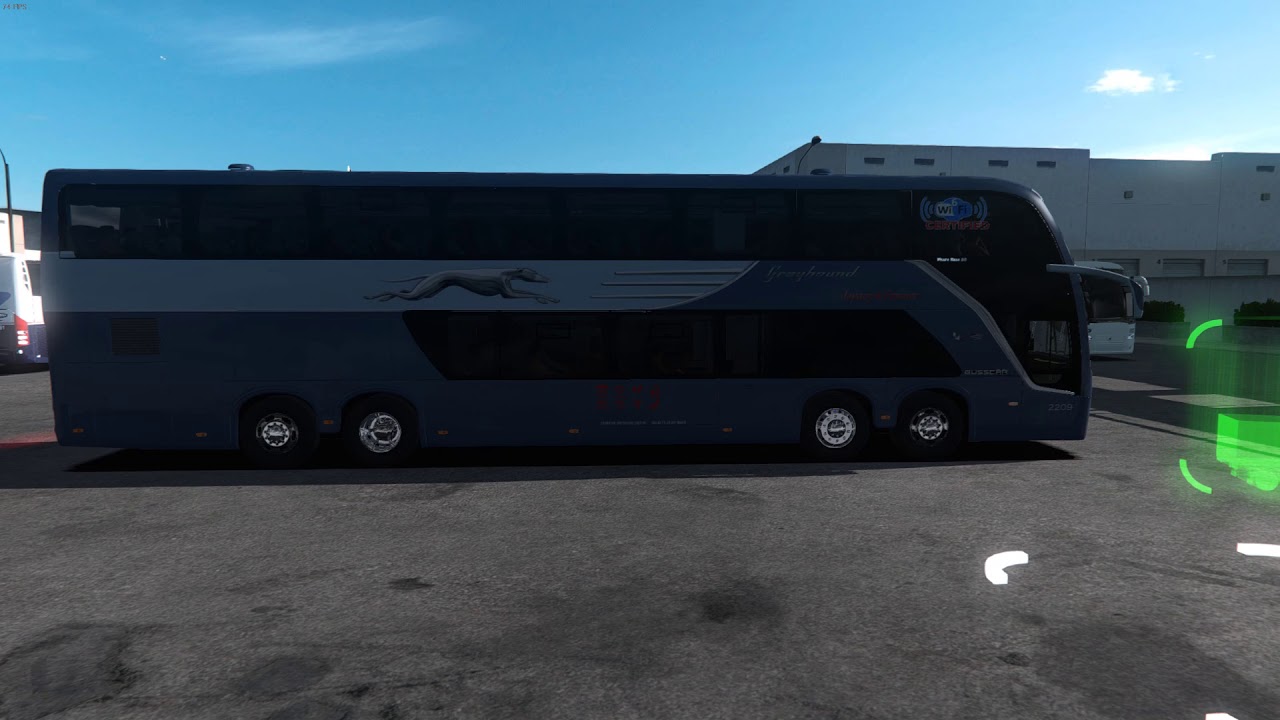 ATS - Greyhound concept skin for usage in trips Mex-USA- CD3DSHOP - YouTube
