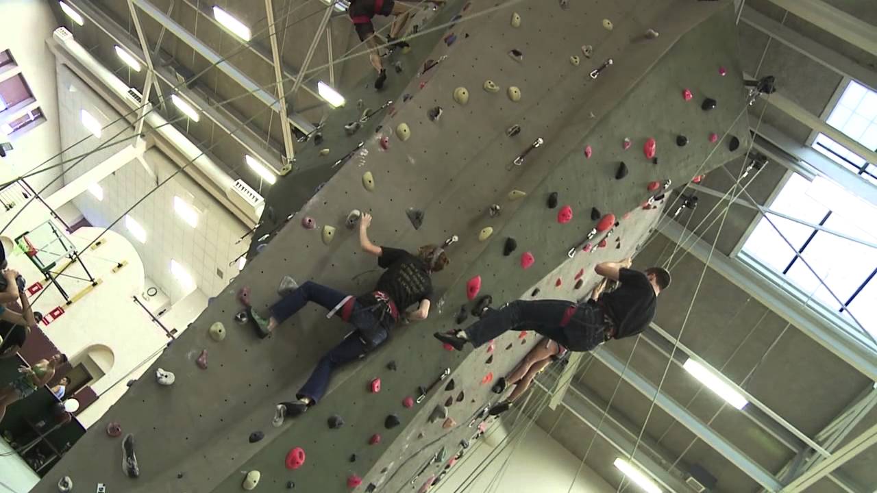 Rock'n at the Rex - Climbing Wall - Adams State University - YouTube