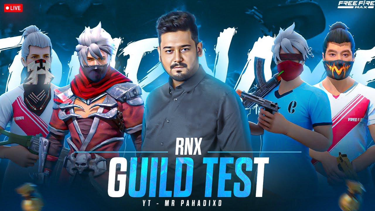 🛑 RNX GUILD TEST Ft.MrPahadixD #rockyrdxlive #rockyandrdxhighlights ...