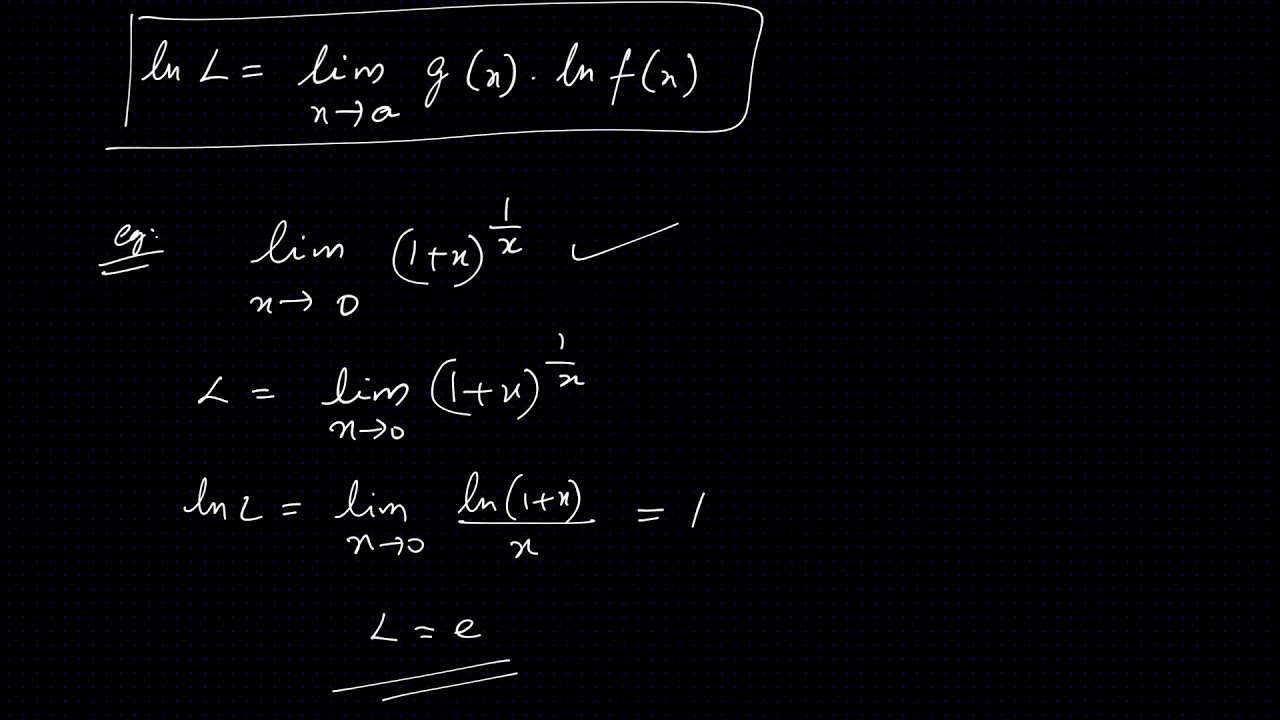 08 Limits Of The Form F x g x YouTube