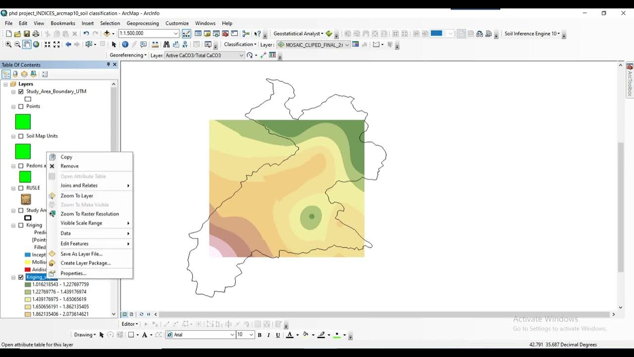 #ArcGIS #Kriging extent problem - YouTube