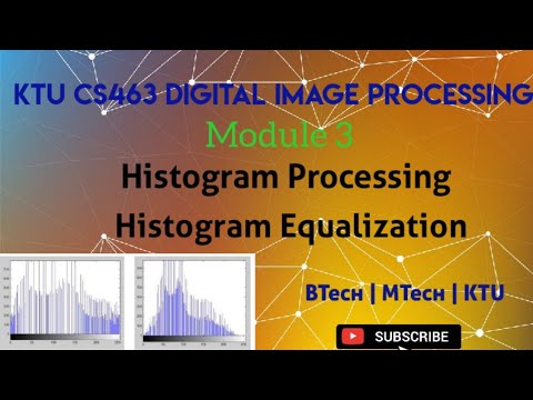 KTU CS463 DIGITAL IMAGE PROCESSING|Histogram Processing|Histogram Equalization|BTech|KTU - YouTube