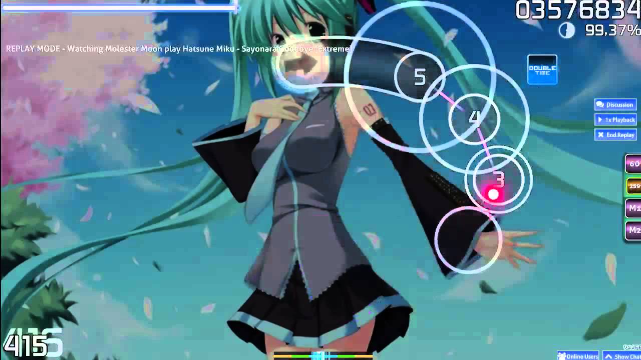 Hatsune Miku - Sayonara Goodbye [Extreme] +DT - YouTube