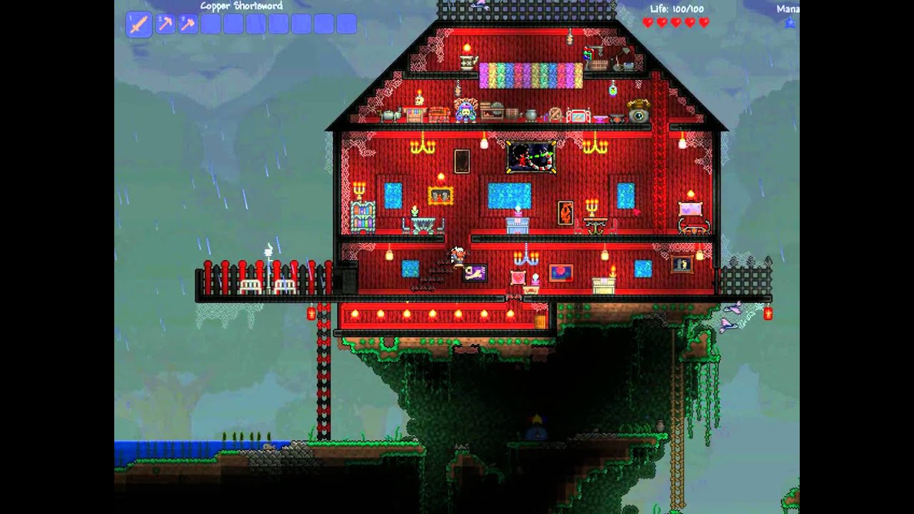 Terraria - My Creepy House - YouTube