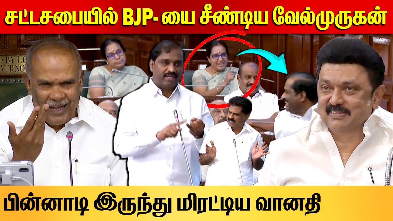 T Velmurugan Assembly Speech | BJP Vanathi Srinivasan | CM MK Stalin ...