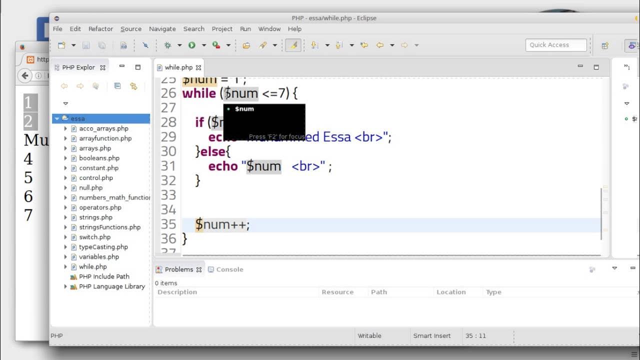 66 PHP scripting language Operators Loops While - YouTube