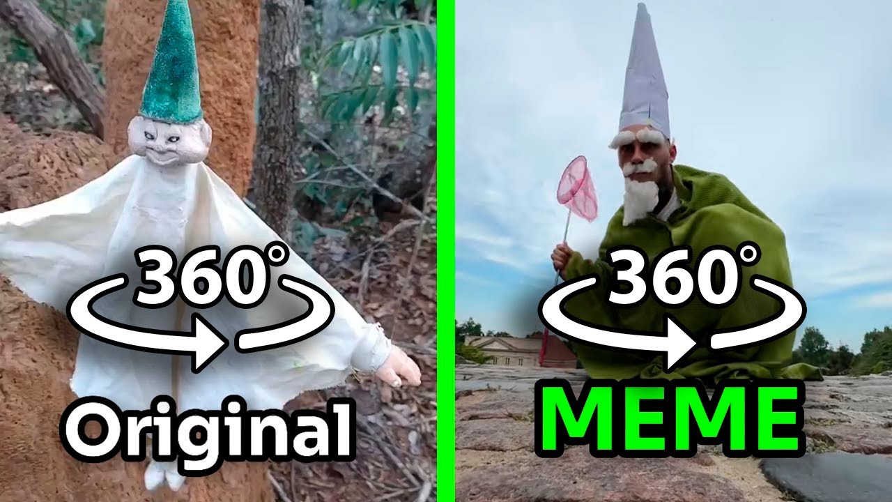 360° VR Tiny Green Wizard (Original vs MEME) - YouTube