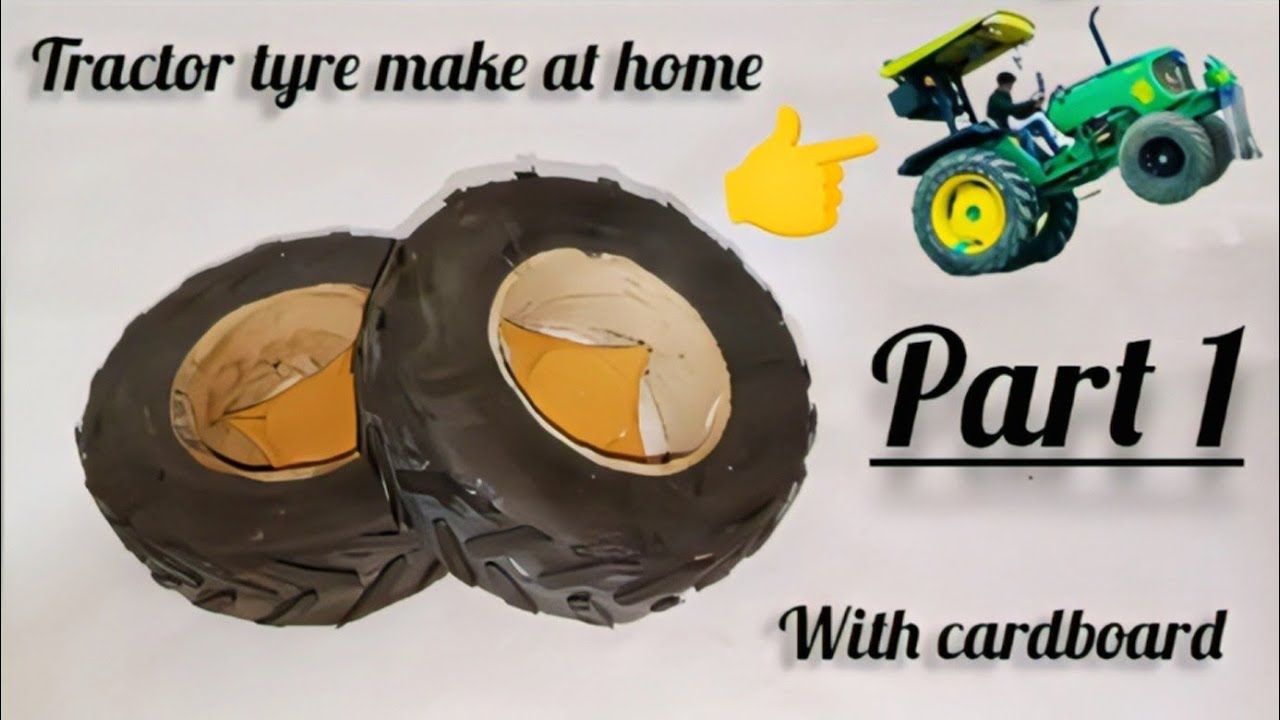 how to make tractor tyre at home with cardboard|@TheDIYCorner00 |diy ...