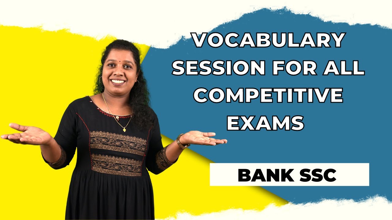 Vocabulary session for all competitive exams | Bank SSC - YouTube