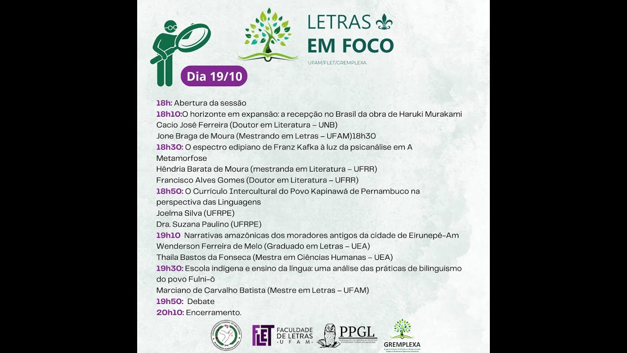 Simpósio Nacional Letras em Foco 2023 - Dia 03 - YouTube