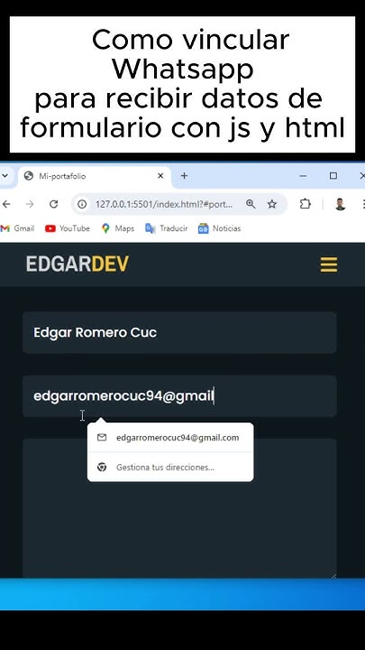 Como Vincular Whatsapp para recibir datos de formulario con html y Javascript #Javascript # ...