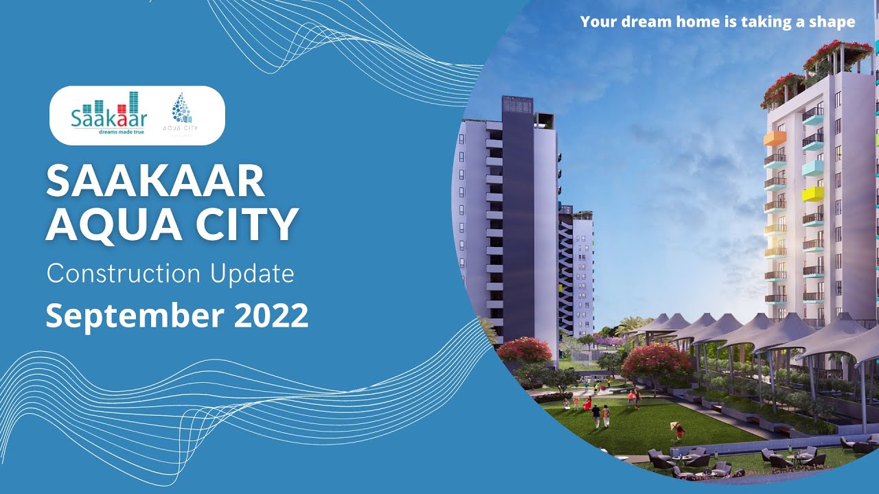 Progress Status of "Saakaar Aqua City" for September 2022 - YouTube