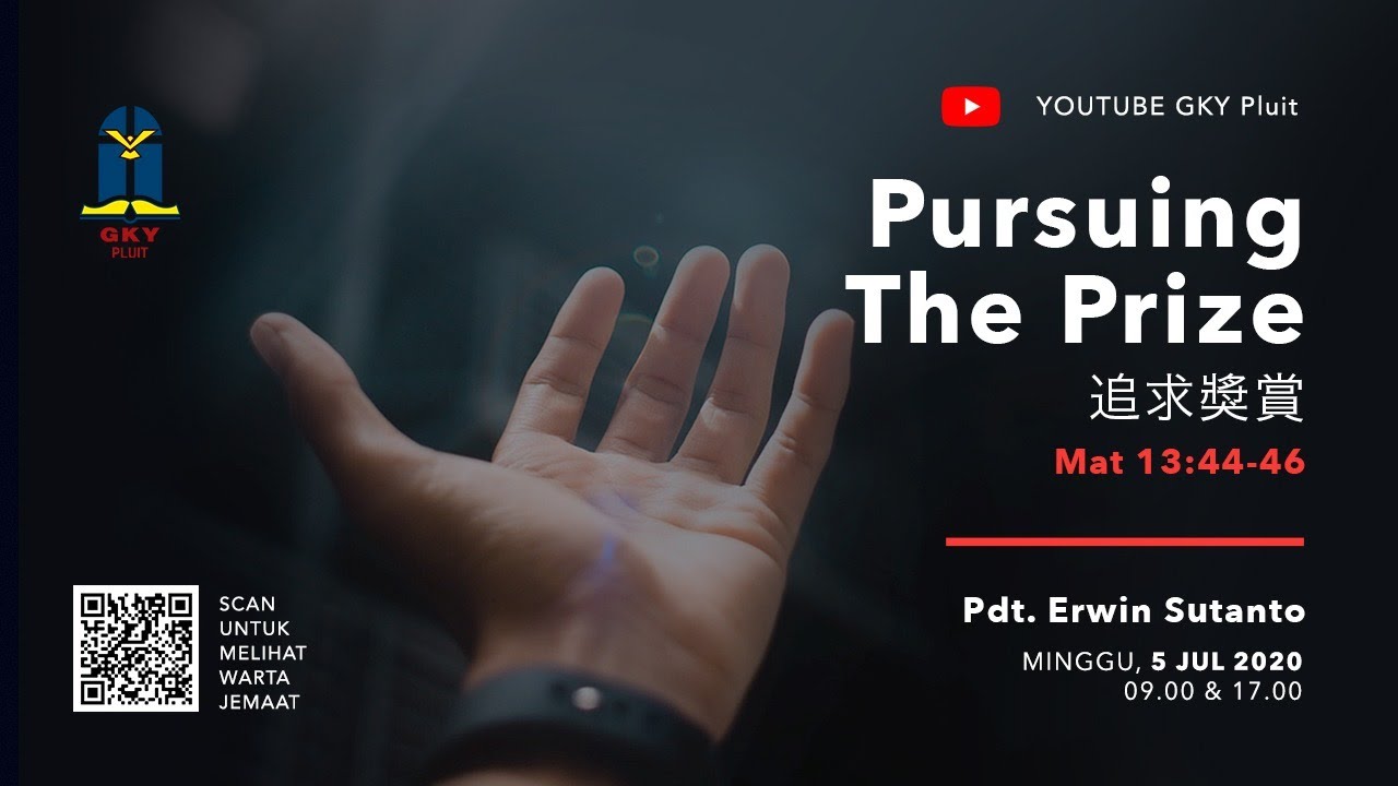 PURSUING THE PRIZE (追求獎賞) - PDT. ERWIN SUTANTO - YouTube
