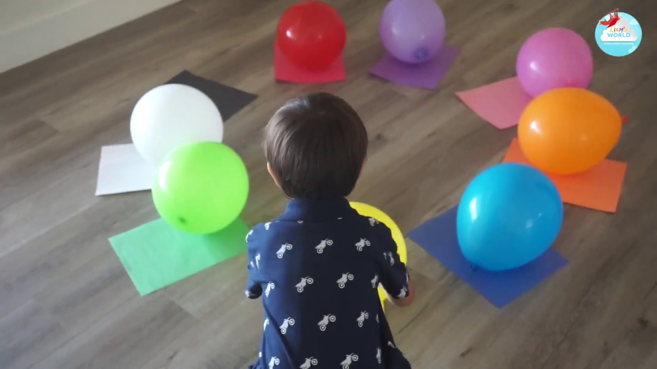 LEARN COLORS WITH BALLOONS I Interactive Learning - YouTube