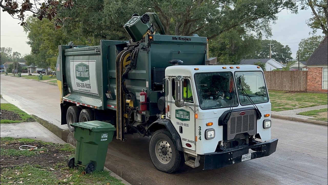 Frontier Waste Solutions: Pete 520 McNeilus ZR Garbage Truck - YouTube