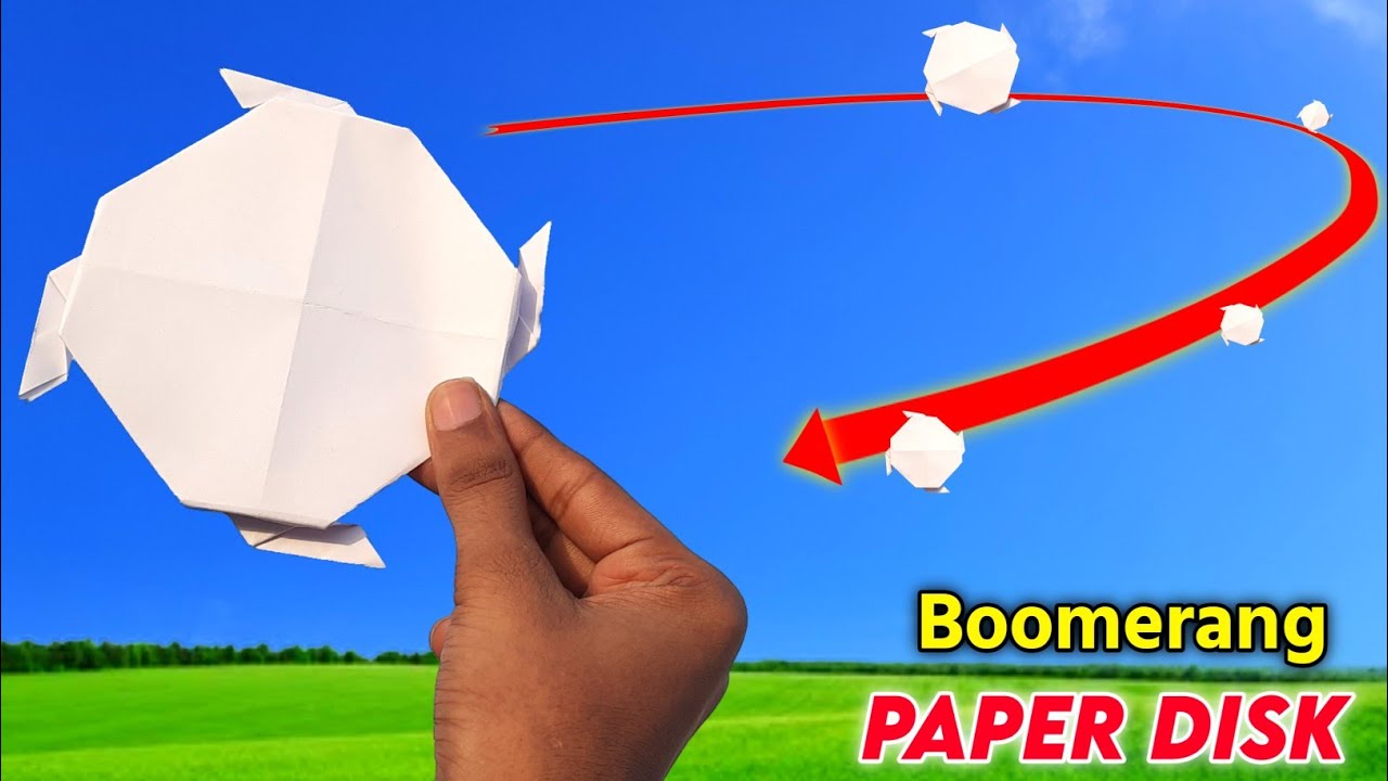 best paper returnable disk , A4 sheet boomerang , how to make paper ...