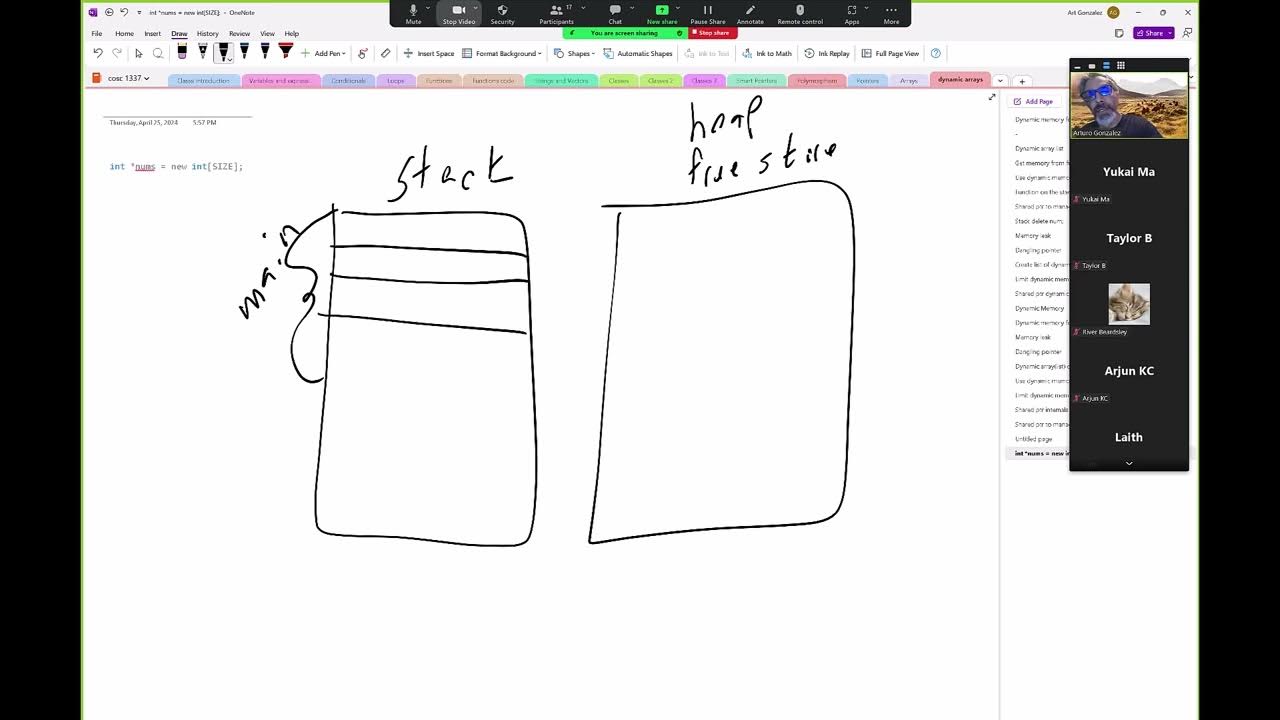042524 Cosc 1337 C Intro To Dynamic Memory Allocation Youtube