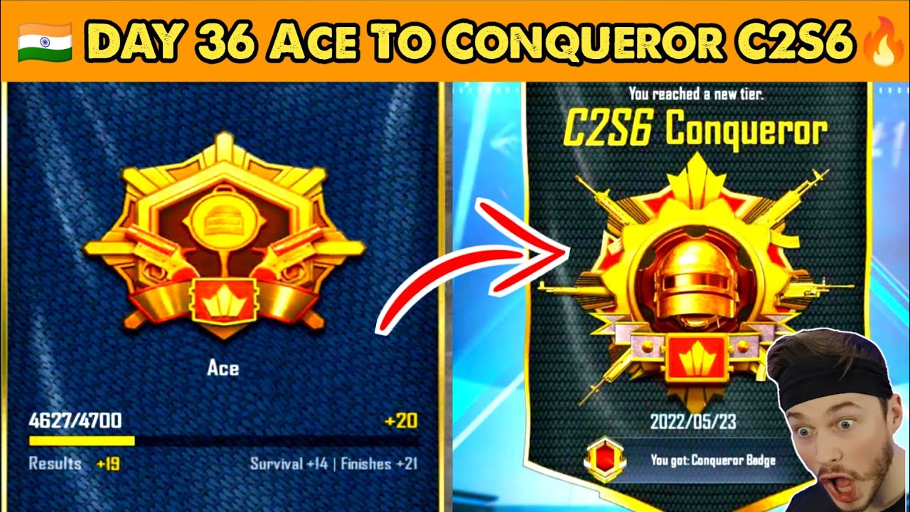 🇮🇳 DAY 36 Ace To Conqueror C2S6🔥 BGMI Solo Rank Push Tips and Tricks ...