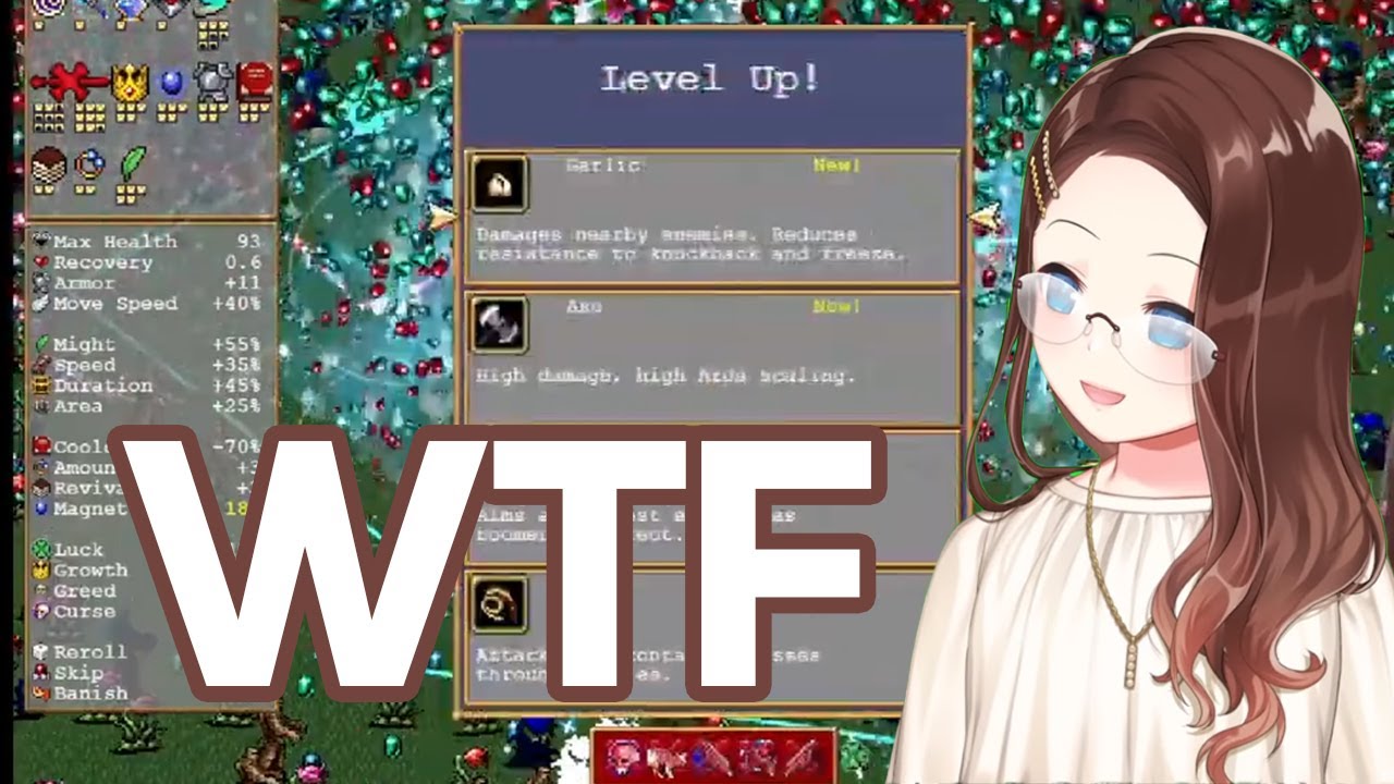 Hana's Bad Luck At Vampire Survivors [Nijisanji Ex ID] [Sub EN] - YouTube