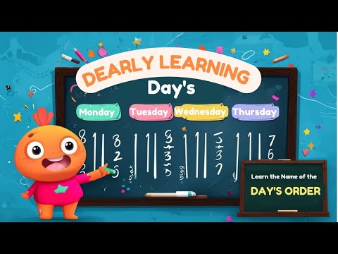 Name of Day | Nursery song and rhyme | Children Educational Video ...