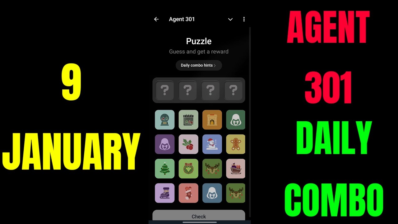Agent 301 Puzzle Today | Agent 301 Puzzle 9 January | Agent 301 Puzzle ...