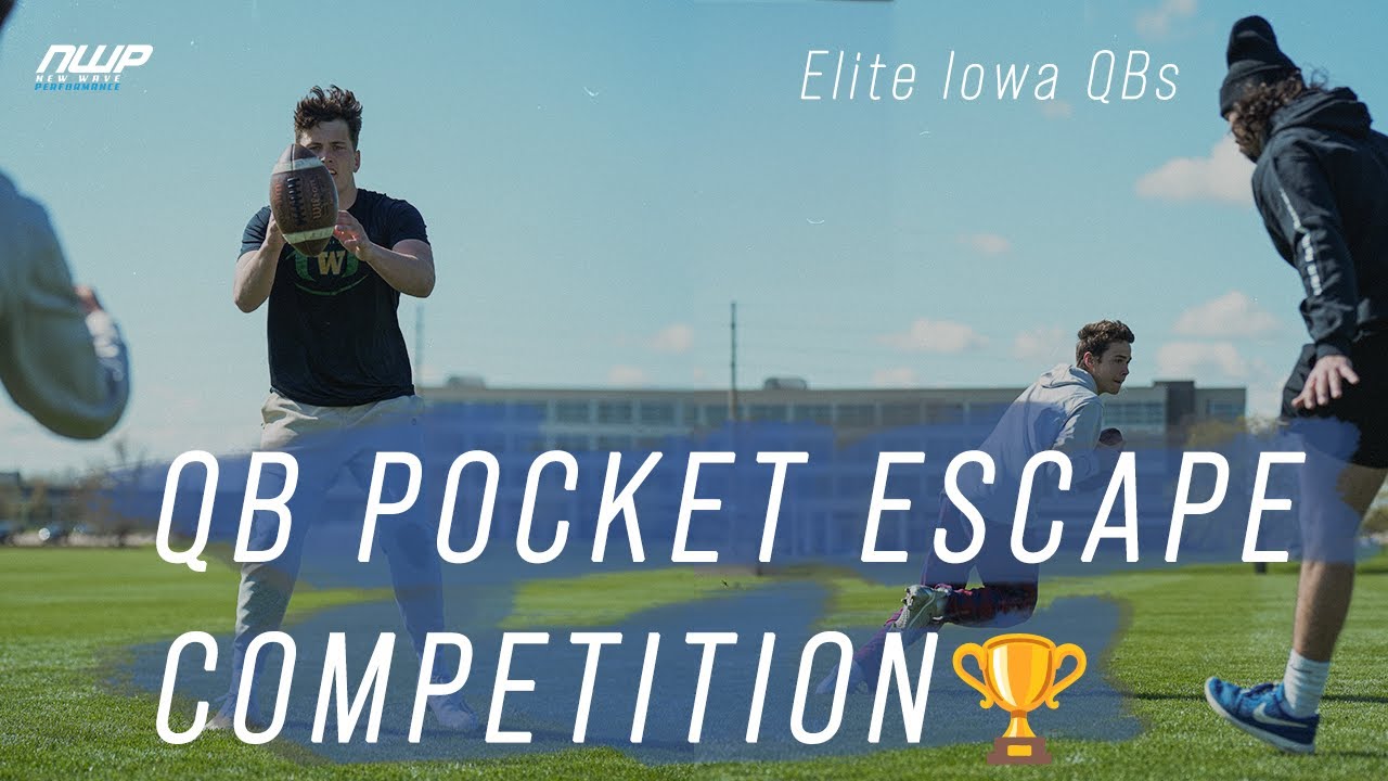 QB POCKET ESCAPE COMPETITION | Rival QBs Training Together with NWP 🏆 ...