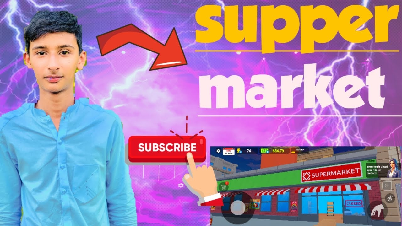 Game play supper market simulator| episode #games - YouTube