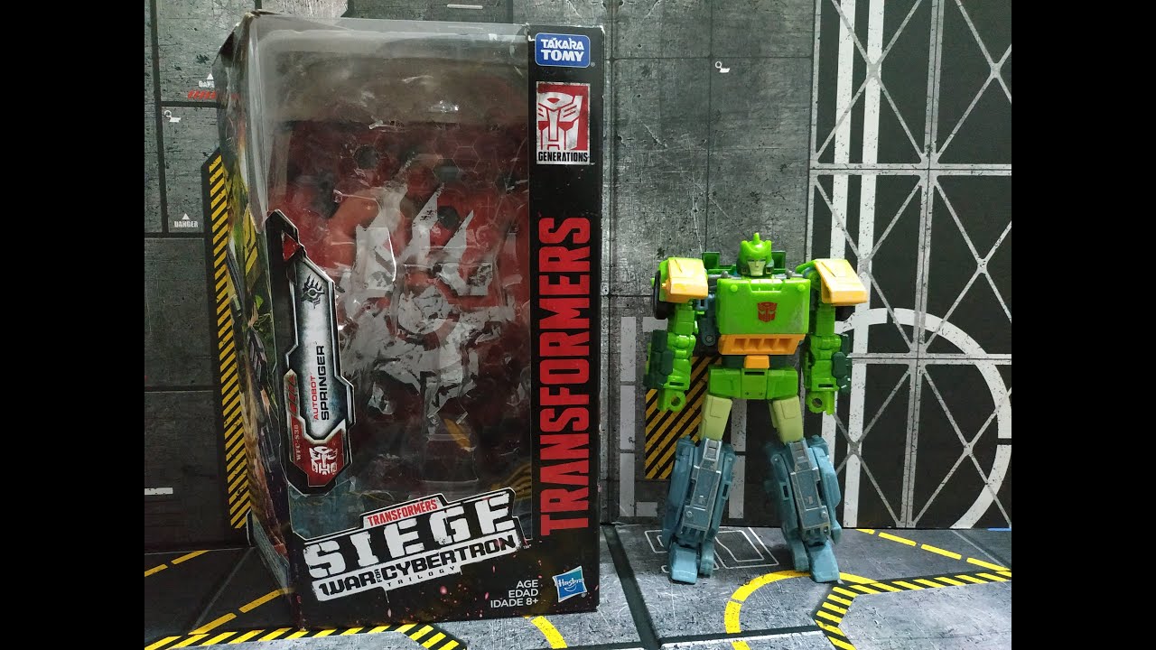 Hasbro Siege WFC Springer - Quick Review and Transform - YouTube