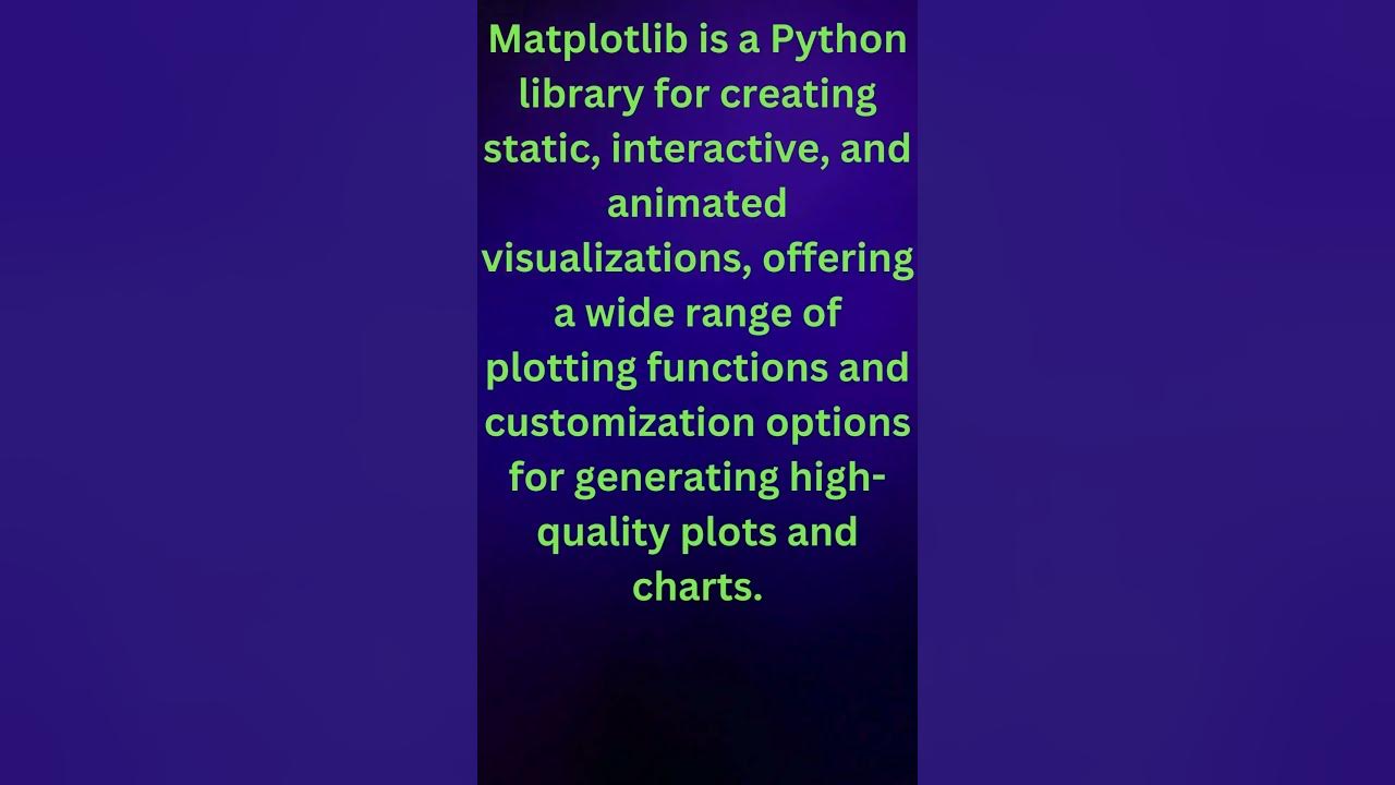 Matplotlib Functions: Data Visualization - YouTube