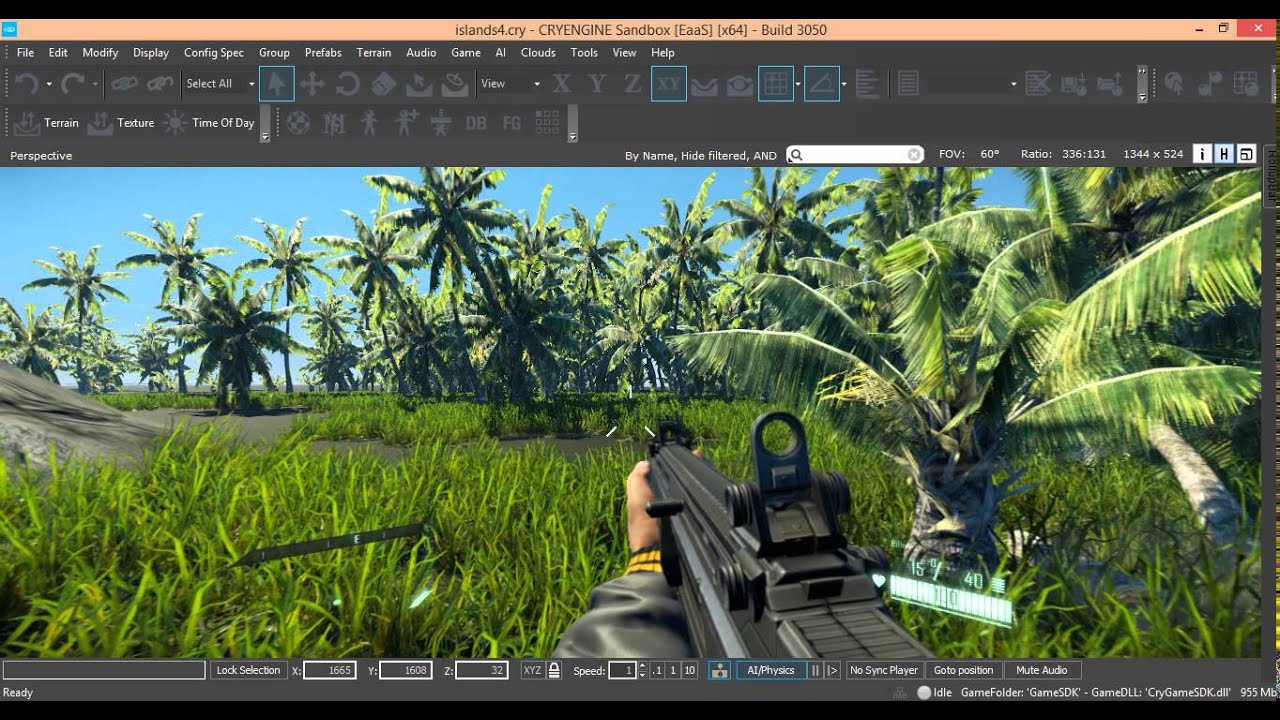 cryengine level design islands - YouTube