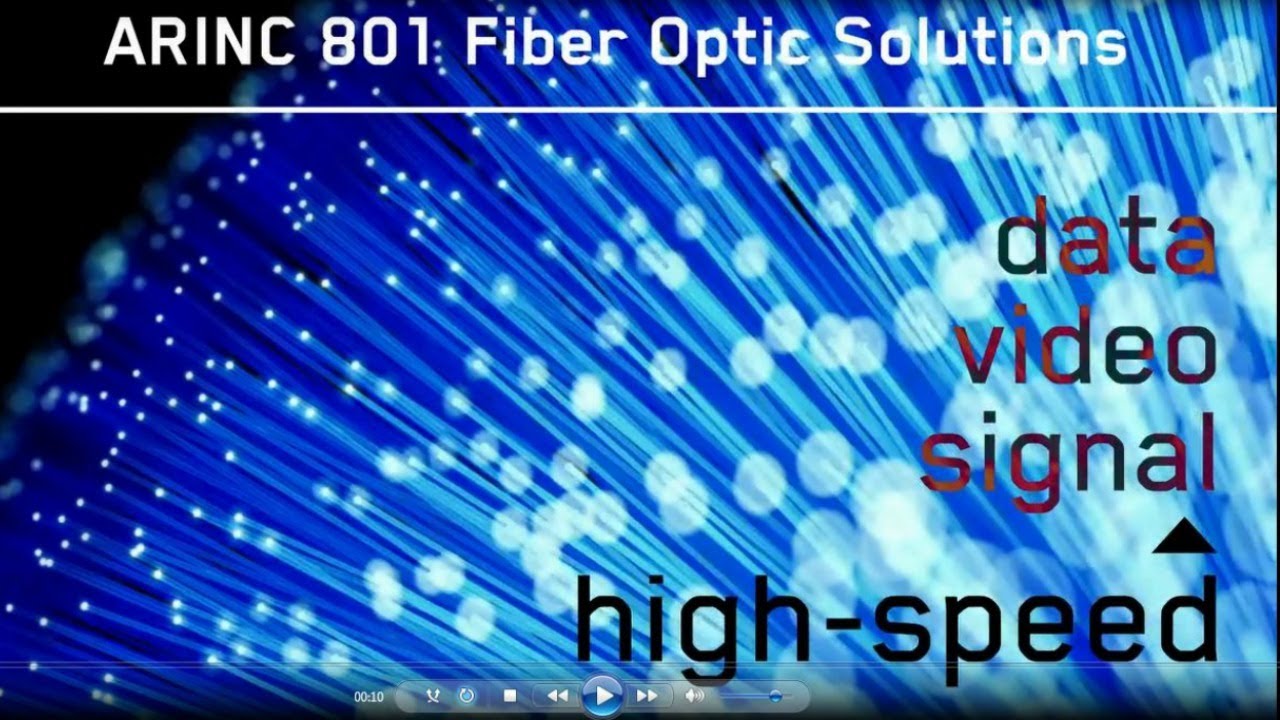 ITT Cannon ARINC 801 Fiber Optics for Commercial Aerospace - YouTube