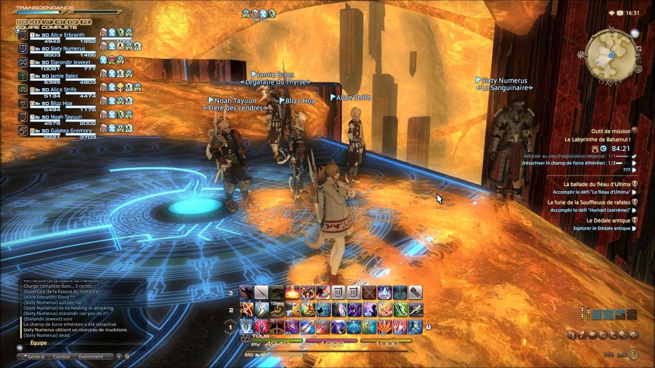 FINAL FANTASY XIV : A Realm Reborn | Labyrinthe de Bahamuth Étage 1 (T1 ...