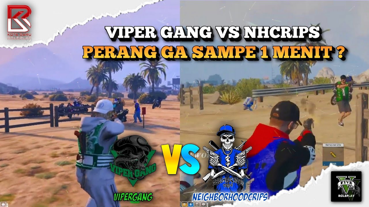 VIPER GANG VS NEIGHBORHOODCRIPS , PERANG DI SHANDY SHORES - GTA V ...