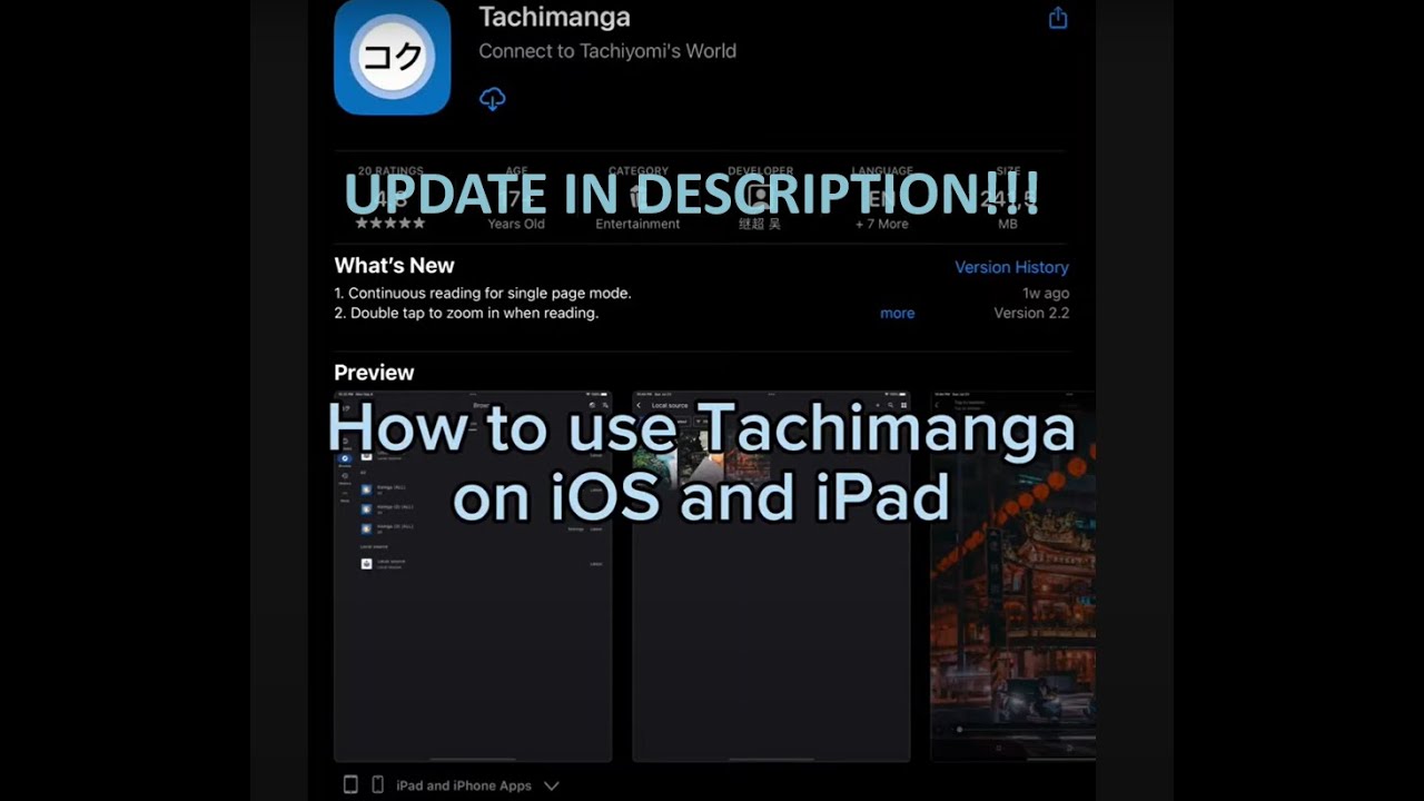 How To Use Tachimanga On iOS and iPad, The Tachiyomi Of iOS - YouTube