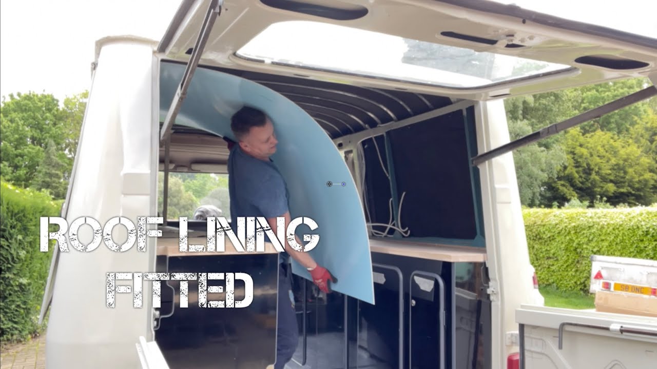 Plastic Wipeable Interior Roof Lining, Peugeot J9 Coffee Van Restoration Project Episode 28 ...