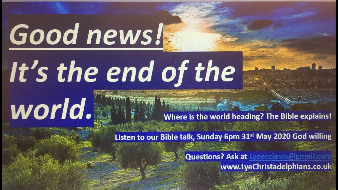 Good News - It's the End of the World - YouTube