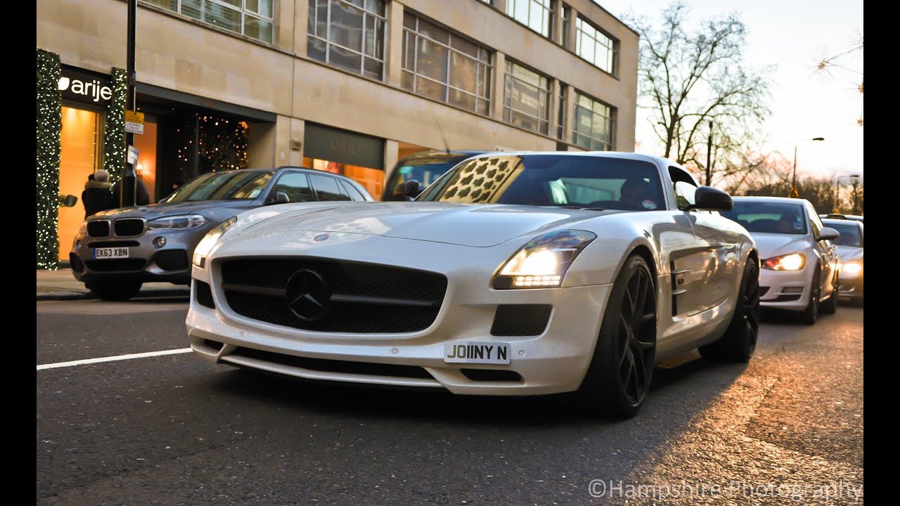 Custom Mercedes SLS AMG - Walkaround, HARD Acceleration and CRAZY ...
