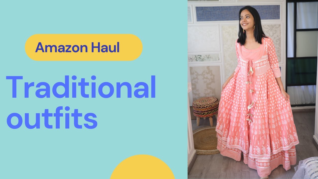 Traditional dresses from Amazon, Ethnics collection - YouTube