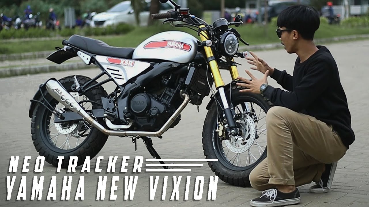 CUSTOM NEW VIXION NEO TRACKER | Ala Yamaha XSR 155 - YouTube