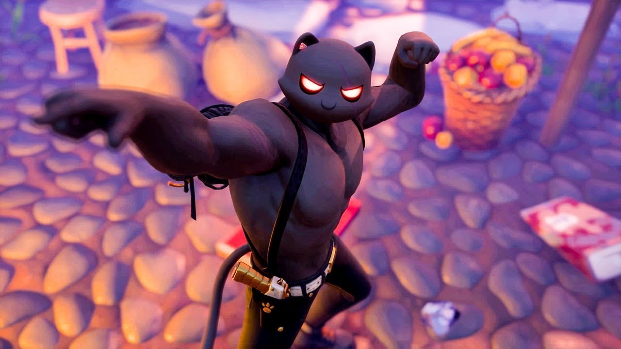 Shadow MEOWSCLES power in fortnite squad match. - YouTube
