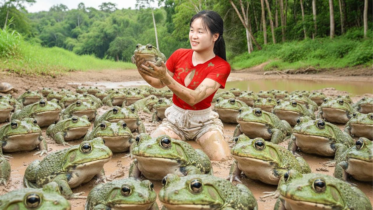 Harvesting 999+ Giant Frogs In The Forest - Sold The Country Market ...