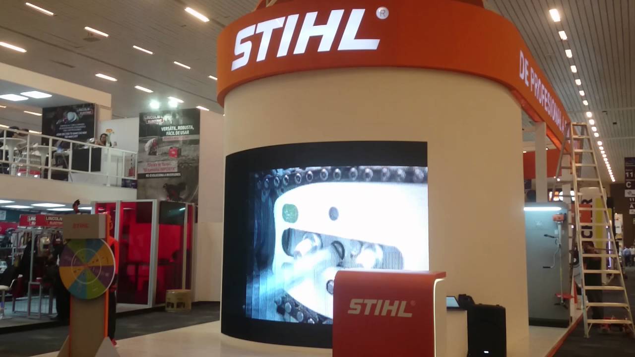 STIHL CIRCULAR LED SCREEN EXPOFERETERA GUADALAJARA 2016 - YouTube
