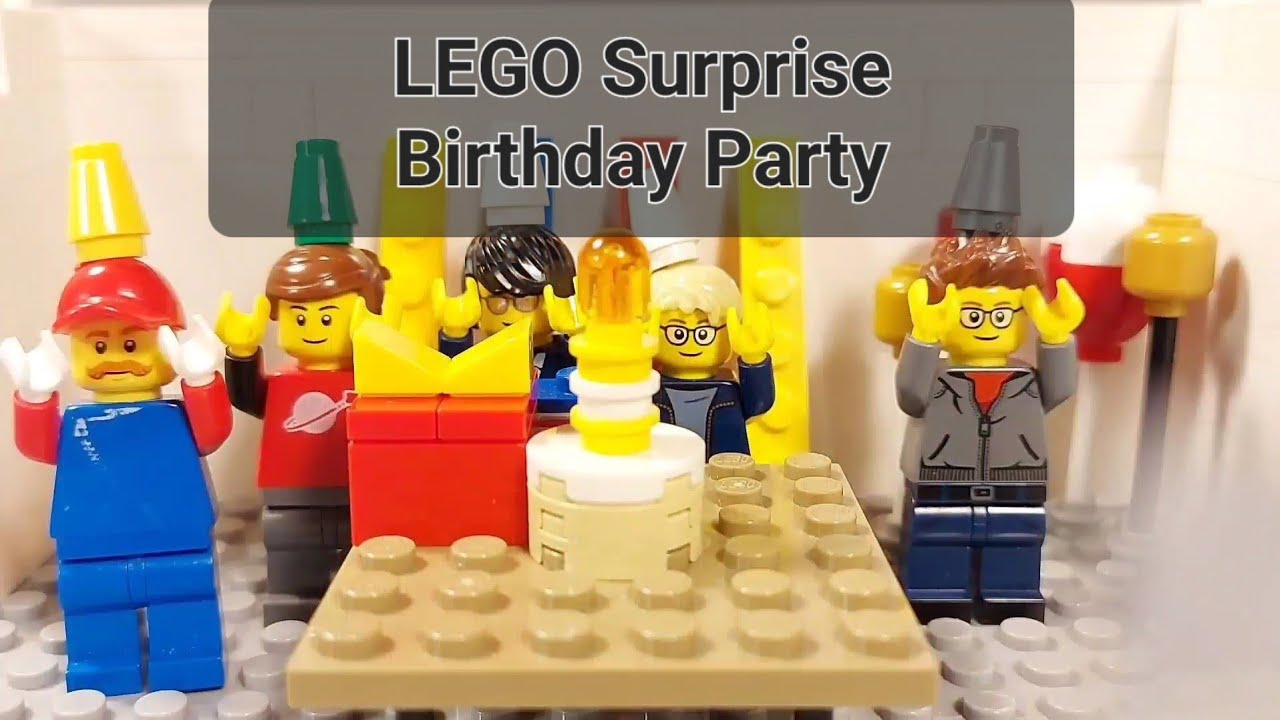 LEGO Surprise Birthday Party - YouTube