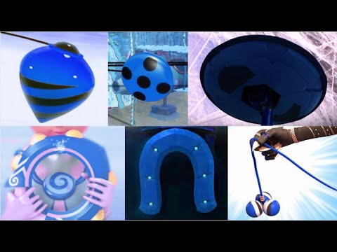 MIRACULOUS ALL WEAPONS IN COLOR BLUE MIRACULOUS LADYBUG - YouTube