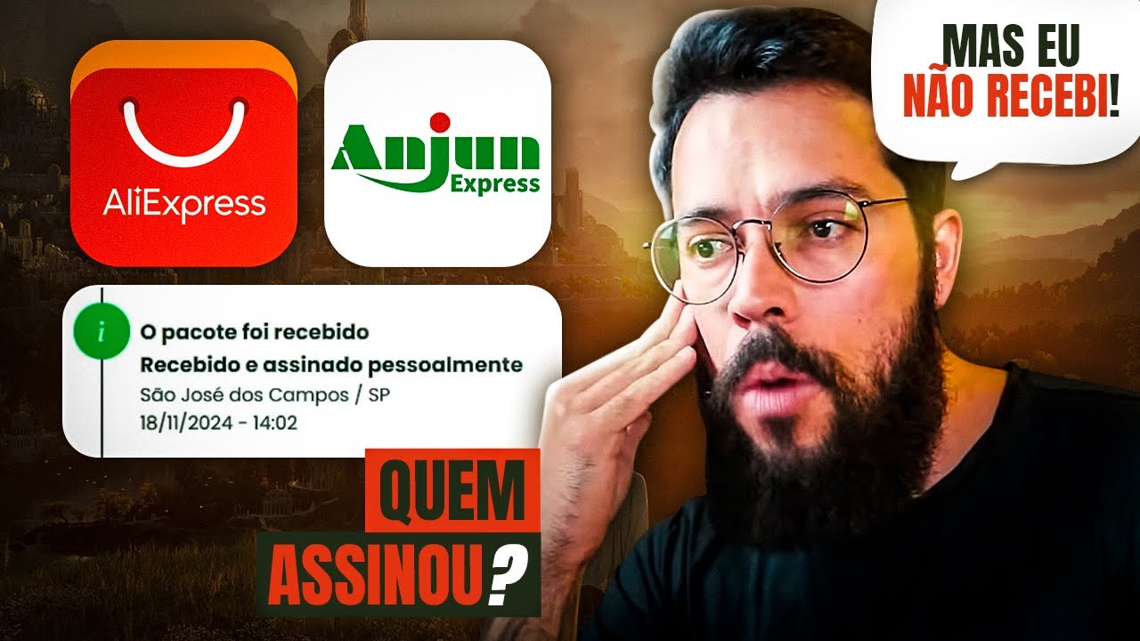 CUIDADO AO COMPRAR NO ALIEXPRESS (COM ESSA TRANSPORTADORA, ANJUN EXPRESS) - YouTube